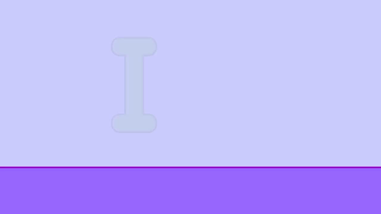 Letter I - Enhanced Accessible Activity