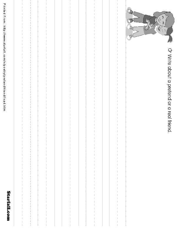 Online Printouts: Pretend Friend