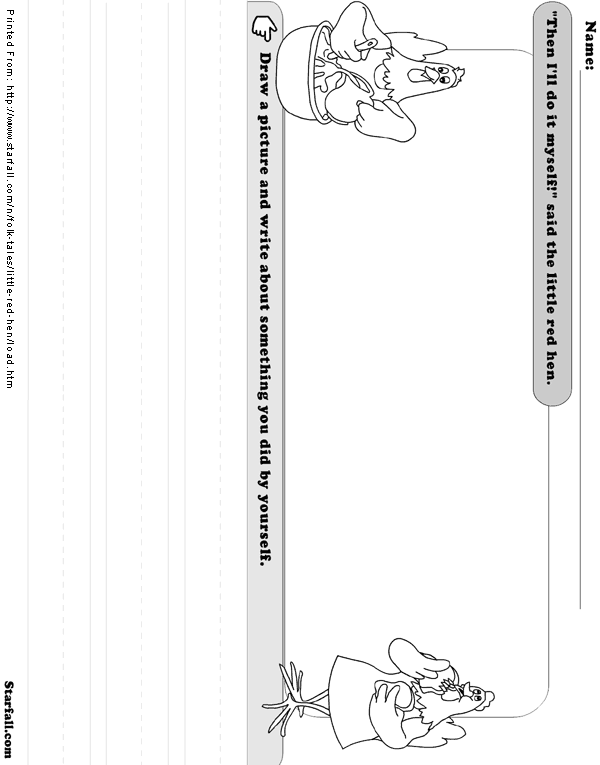 Online Printouts: Little Red Hen